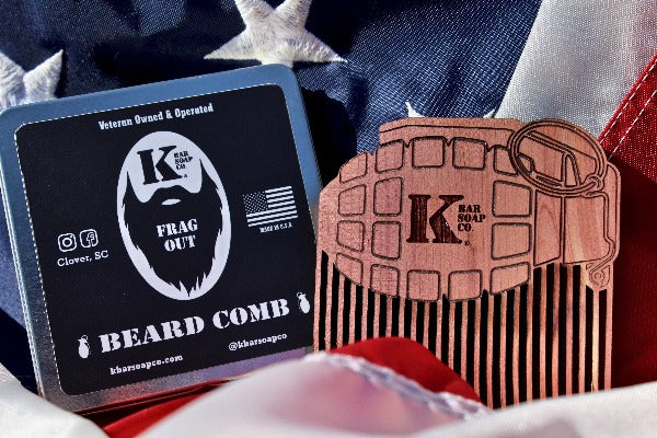 Frag Out Cedar Wooden Beard Comb | Frontier Coffee Company